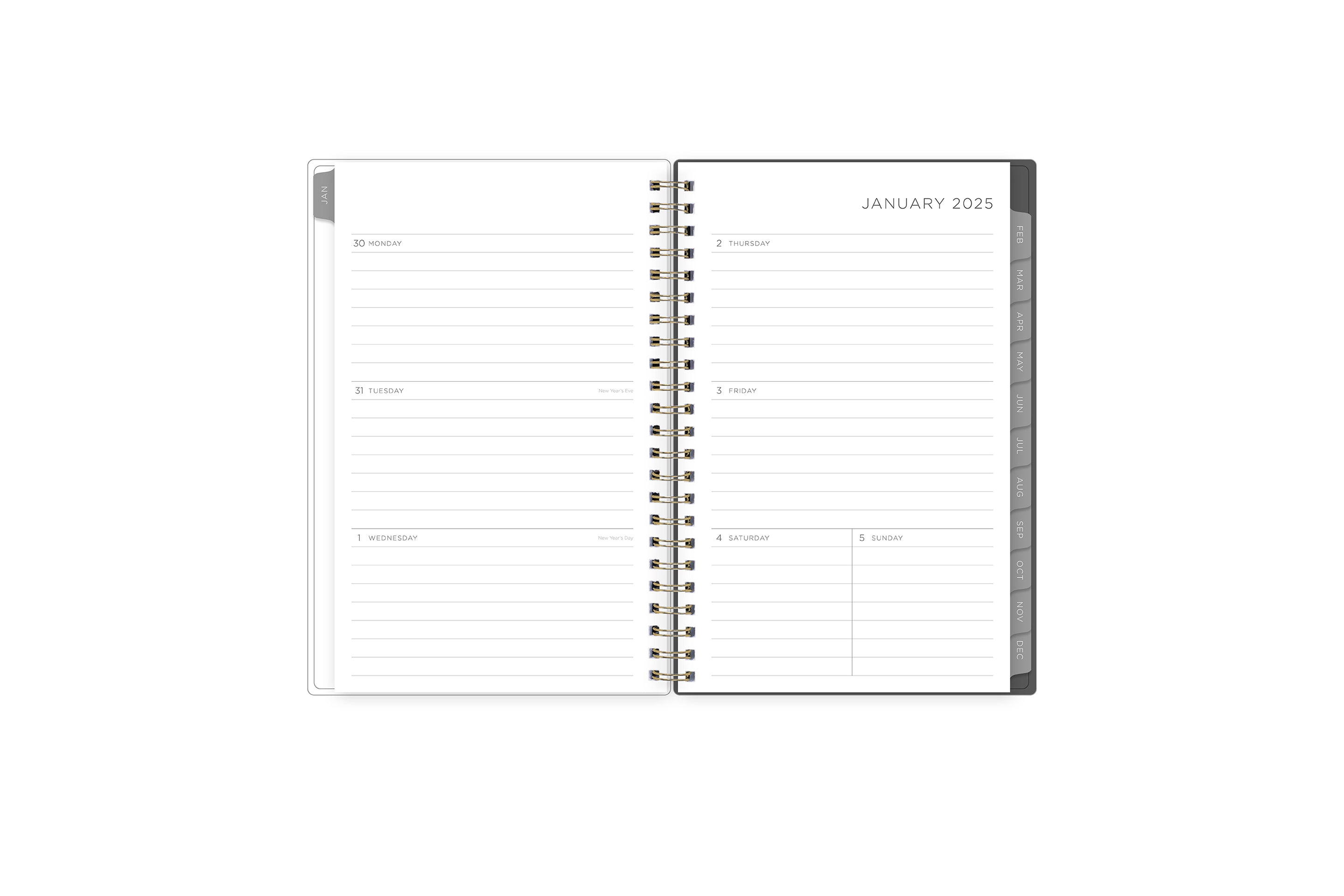 2025 Midnight Garden 5x8 Weekly Planner - Kelly Ventura x Blue Sky