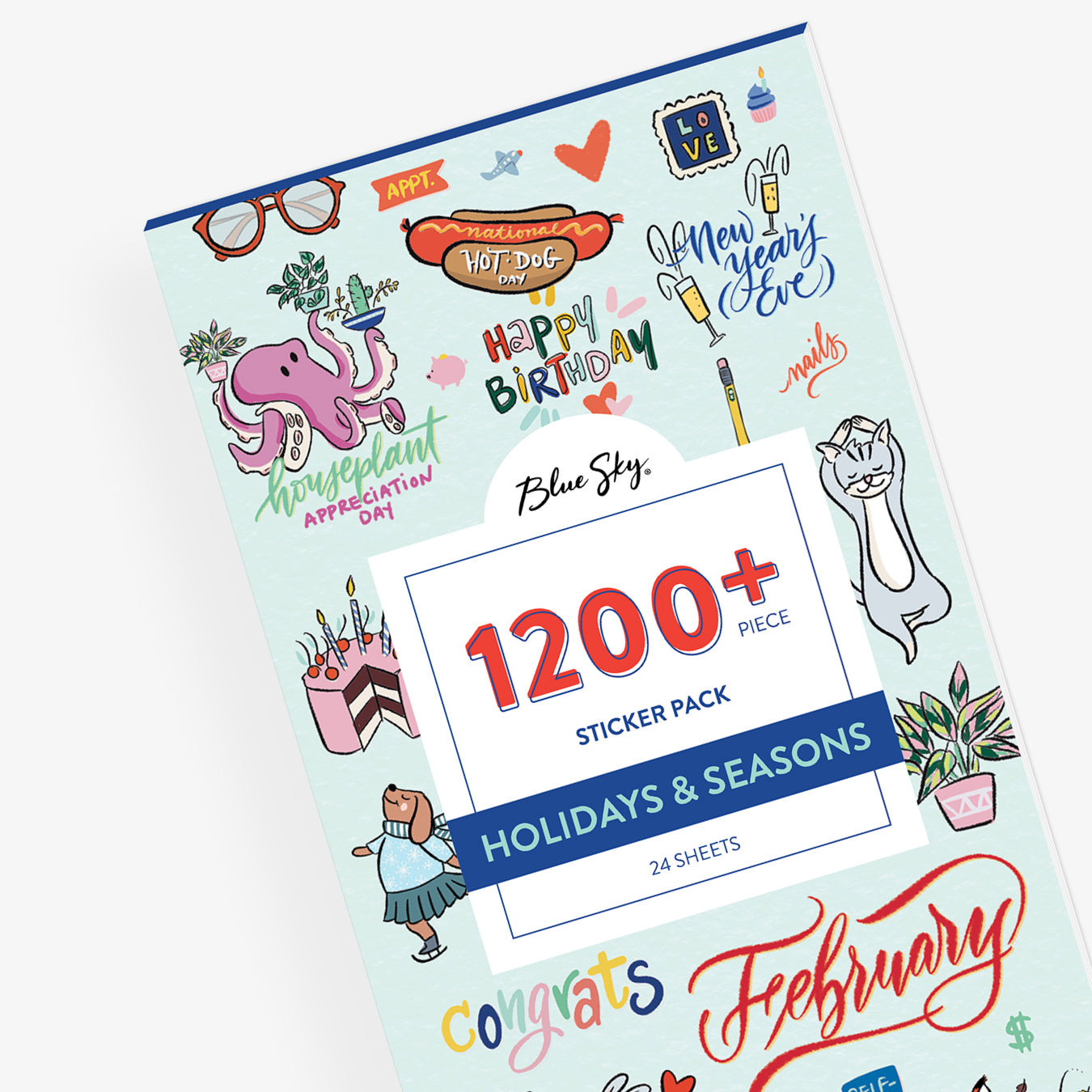 Holidays and Seasons Sticker Book 1200+ Stickers – Blue Sky