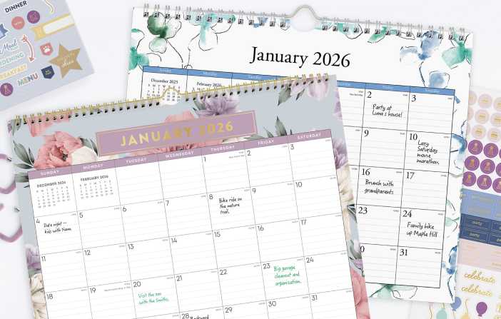 Blue Sky 2026-2027 Daily, Weekly, and Monthly Planners