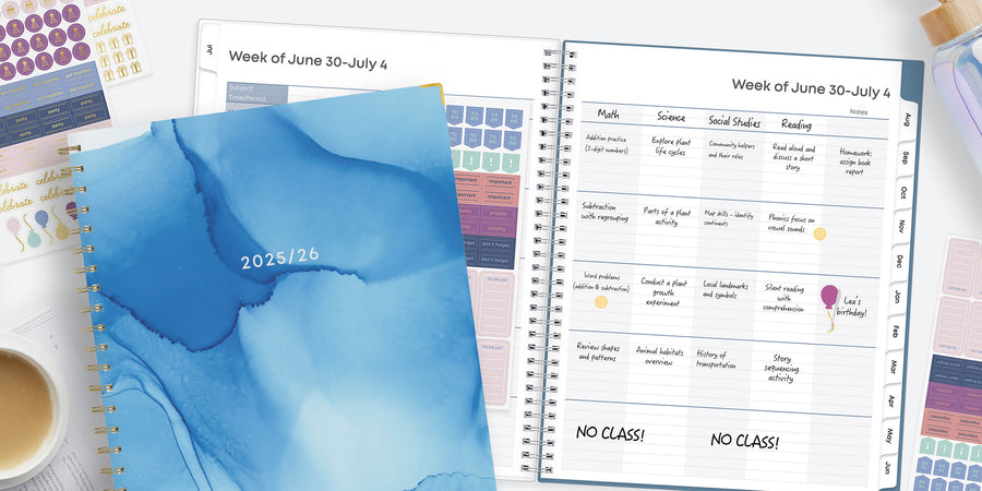 2025-2026 Teacher Lesson Planner – Blue Sky