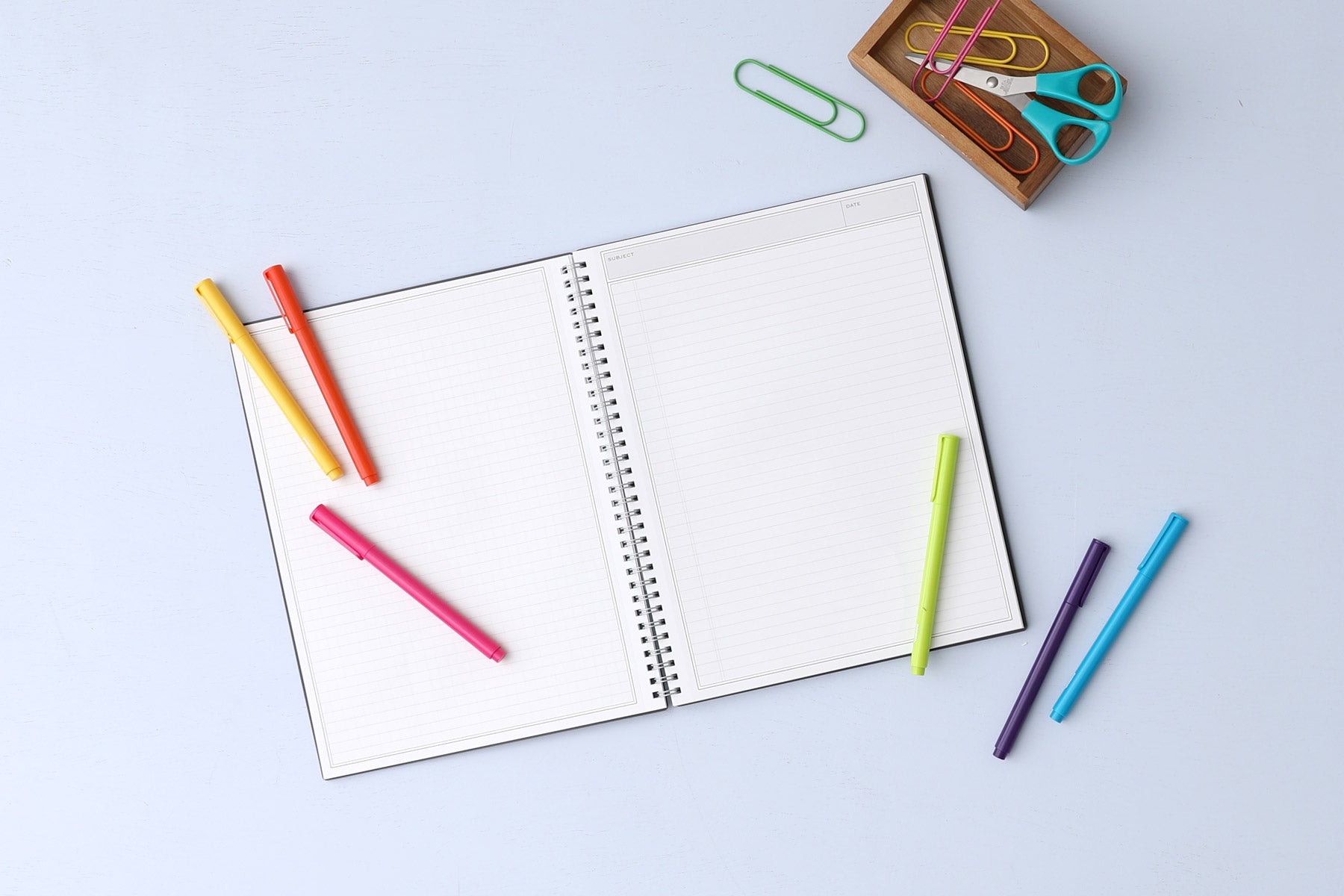 Charcoal Lined Notebook Professional Notes 8.5 x 11 – Blue Sky