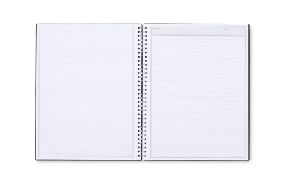 Charcoal Lined Notebook Professional Notes 8.5 x 11 – Blue Sky