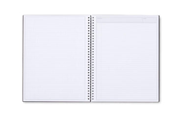 Charcoal Lined Notebook Professional Notes 8.5 x 11 – Blue Sky